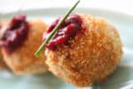 Smoked Mackerel Croquettes With Beetroot Puree - Rosanna ETC