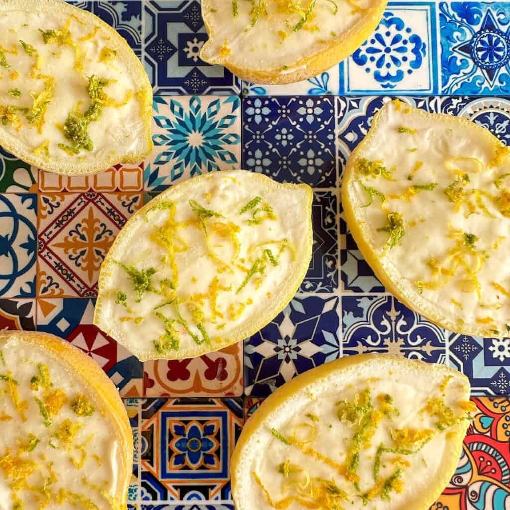 Lemon Ice Cream Shells (no churn) - Rosanna ETC