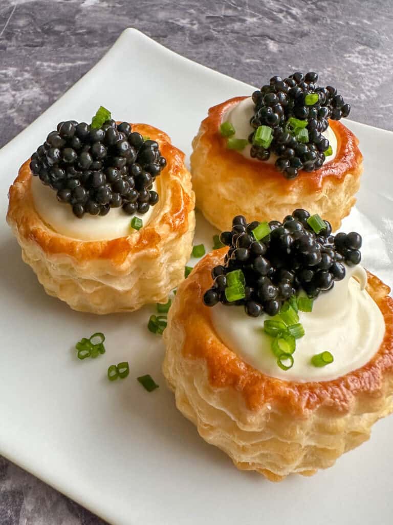 Caviar And Crème Fraîche Vol Au Vents - Rosanna ETC