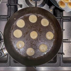 Homemade Mini Cocktail Blinis Recipe (no yeast) - Rosanna ETC