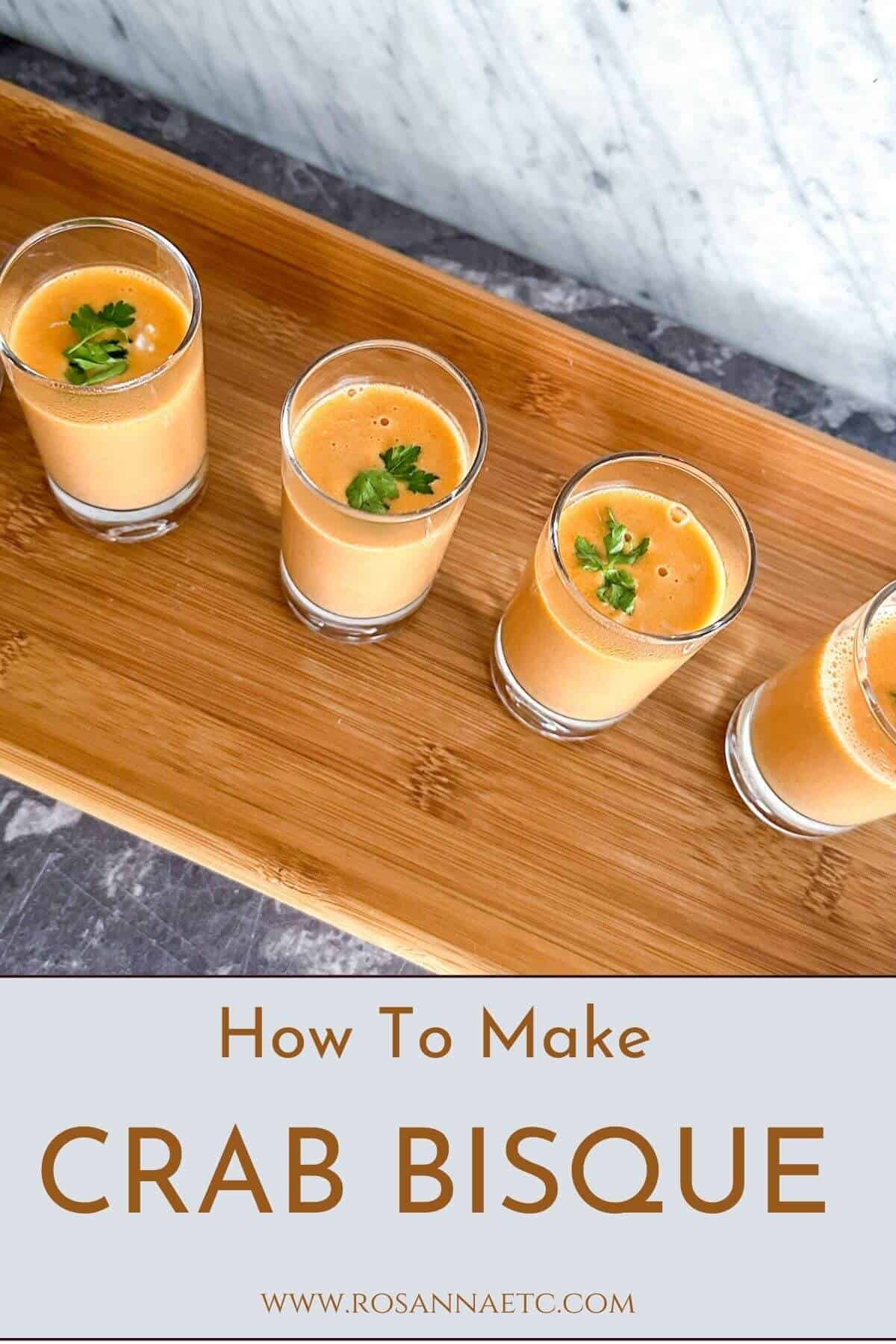 20 Minute Crab Bisque Amuse Bouche Recipe - Rosanna ETC