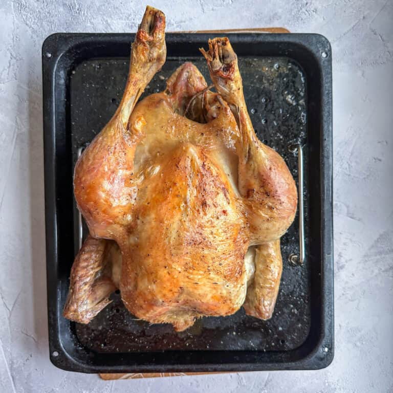 Juicy Roast Capon Chicken Recipe (With Gravy) - Rosanna ETC