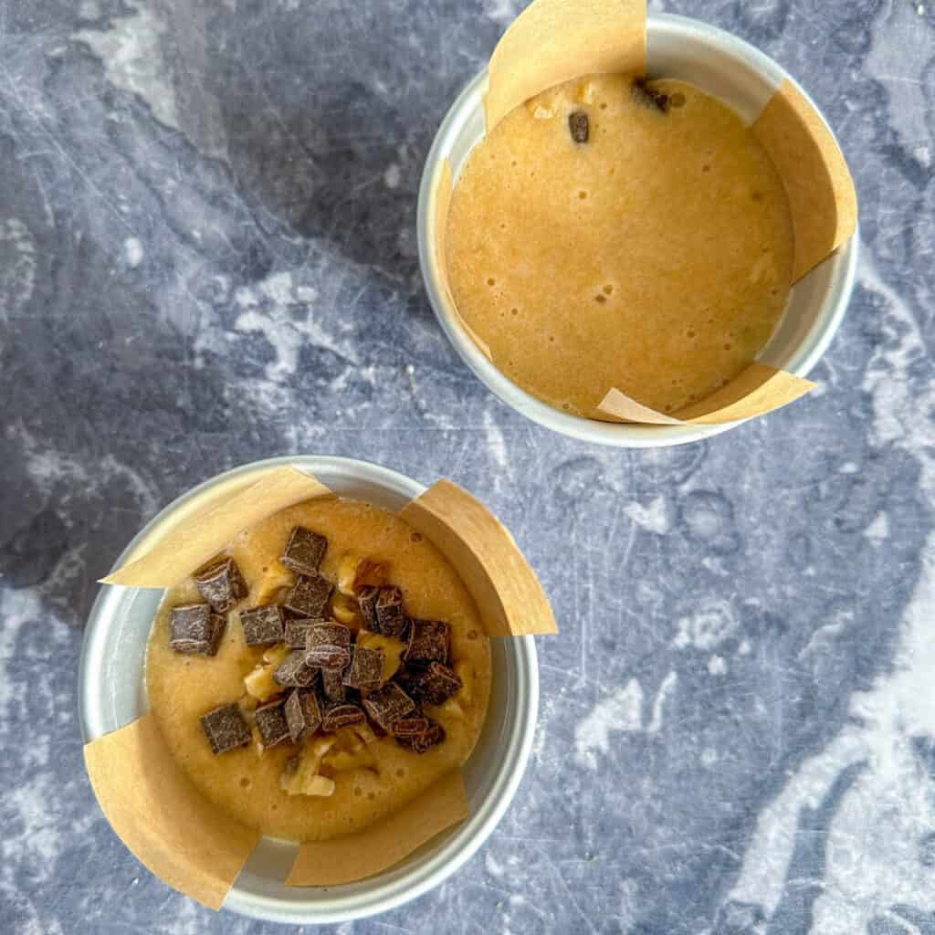 Mini Banana Sponge Pudding With Chocolate Chips & Walnuts - Rosanna ETC