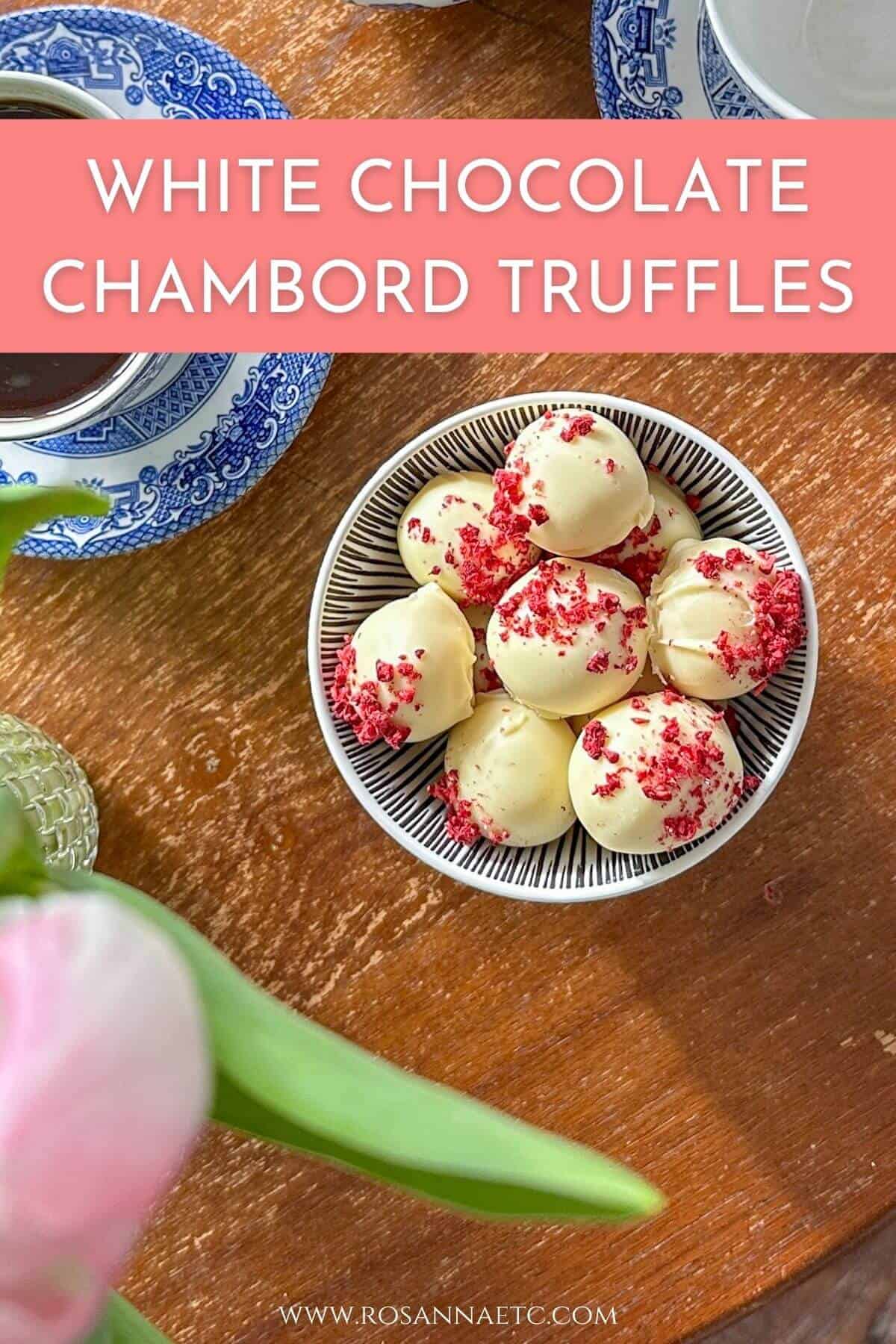 Easy Chambord Chocolate Truffles Recipe - Rosanna ETC