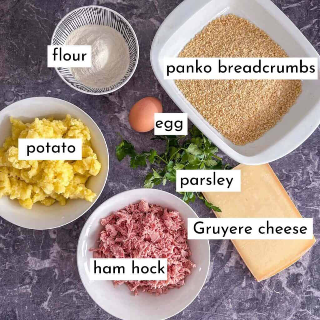 Gruyère Cheese And Ham Hock Croquettes - Rosanna ETC