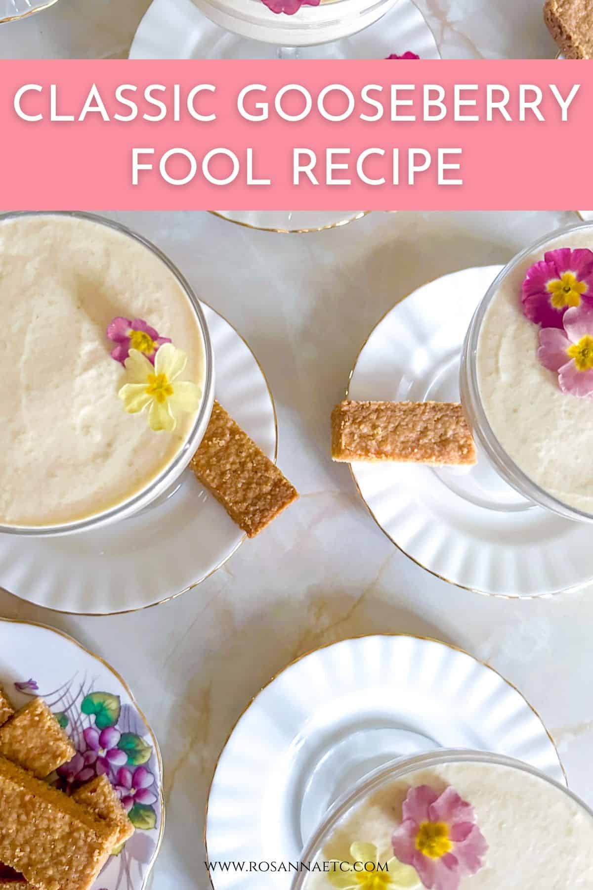 Classic Gooseberry Fool With Shortbread - Rosanna ETC