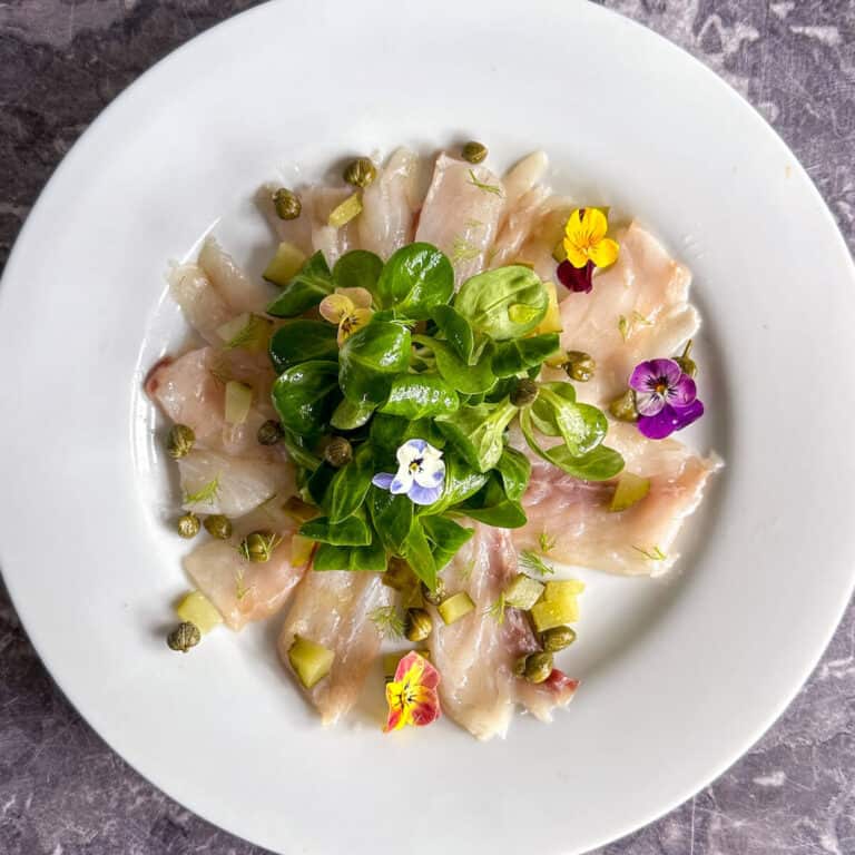 White Fish Carpaccio With Citrus Dressing - Rosanna ETC
