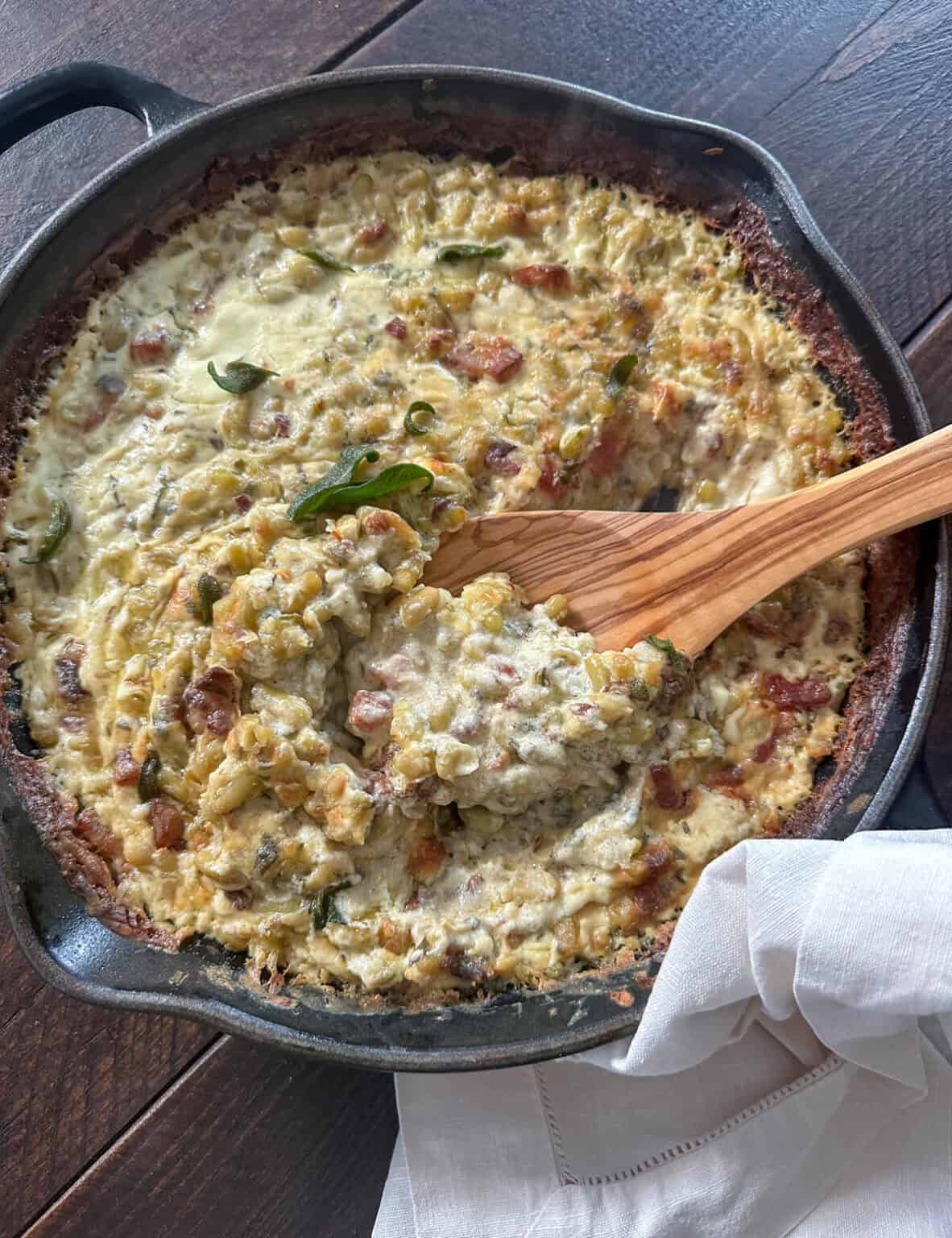 Creamy Flageolet Beans With Garlic, Sage & Pancetta - Rosanna ETC