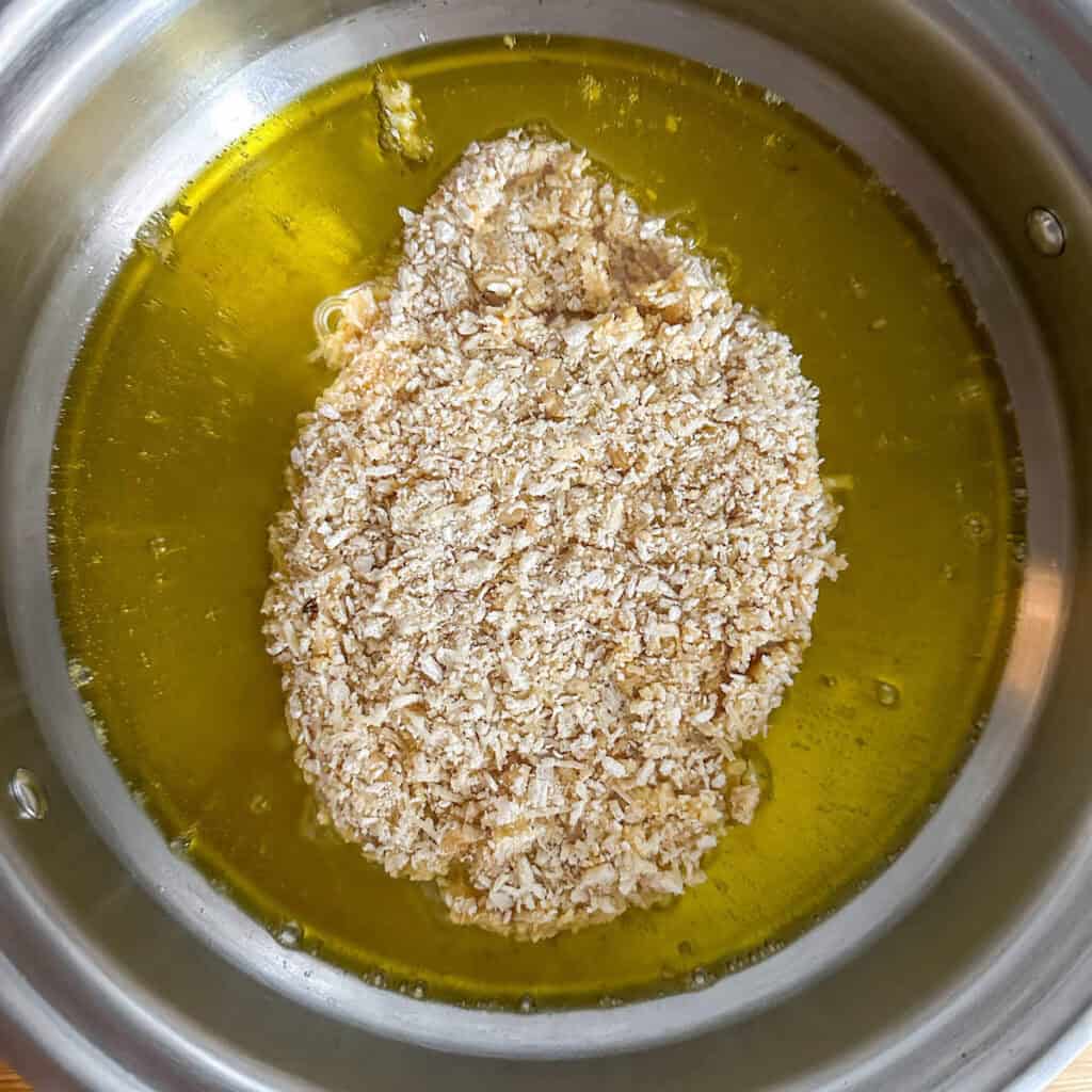 Crispy Panko Chicken With Walnut and Mustard Crust - Rosanna ETC